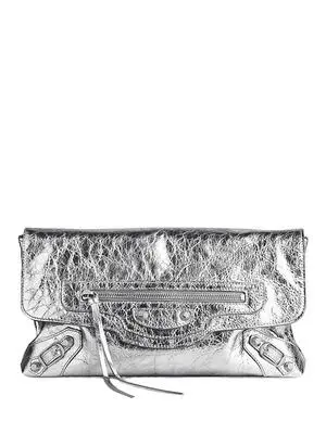 Balenciaga Le City Clutch - Silver