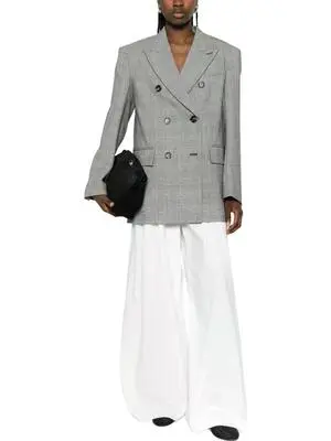 Sportmax Double-breasted Blazer - Grey