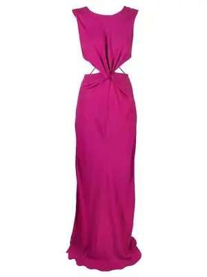 Alberta Ferretti Violet Cut-out Gown - Pink
