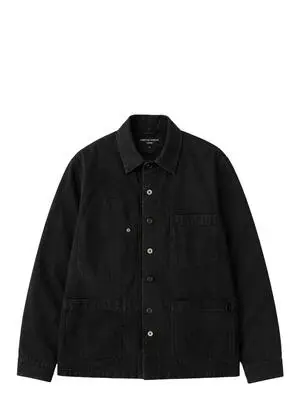 Comme Des Garçons Patch-pocket Cotton Overshirt - Black