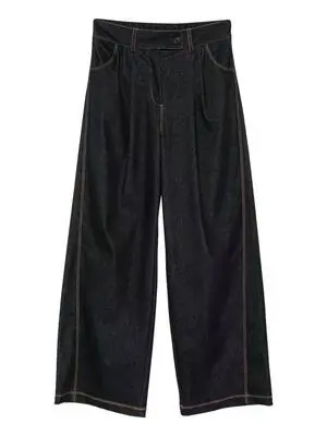 Max Mara Sarta Pleated Jeans - Blue