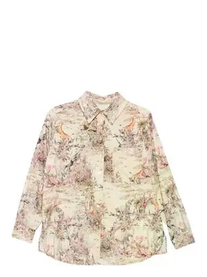Momoni Animal Print Cotton Shirt - Neutrals