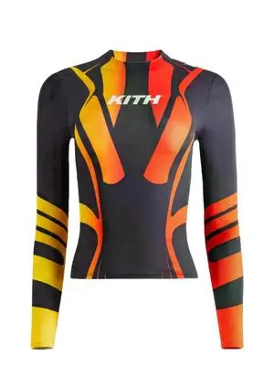 Kith Valen Surge Logo-print Top - Black