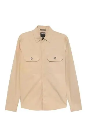Zegna Flap-pocket Shirt - Neutrals