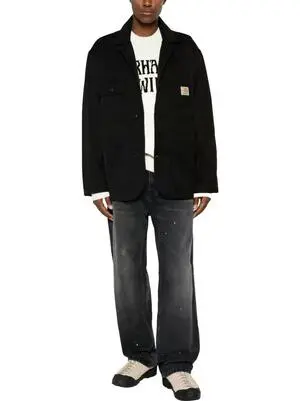 Carhartt Work In Progress Logo-patch Patch-pocket Jacket - Black