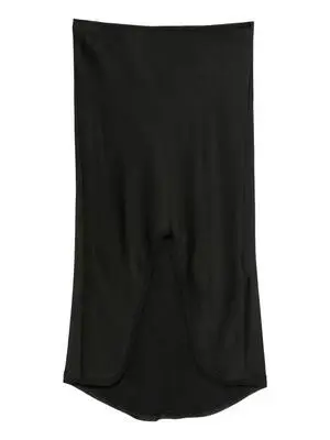 Victoria Beckham Split Detail Midi Skirt - Neutrals