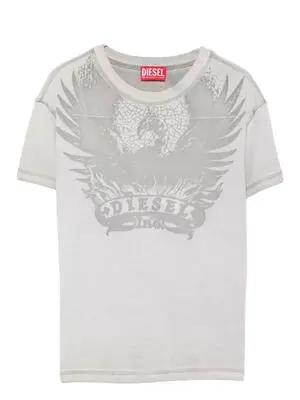 DIESEL® T-ila-aa7 Graphic Print T-shirt - Grey