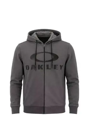 Oakley Bark Logo-print Hoodie - Grey
