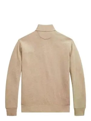 Polo Ralph Lauren Quarter-zip Embroidered Logo Sweater - Neutrals
