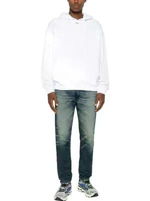 DIESEL® Drawstring-waist Distressed Jeans - Blue