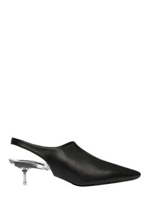 COURREGES Slingback Pumps With Transparent Heel - Black