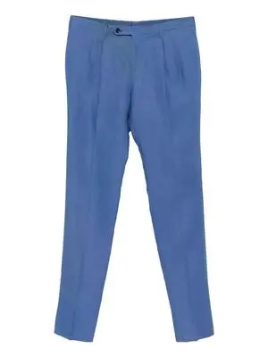 ROTA Pleated Pressed-crease Trousers - Blue