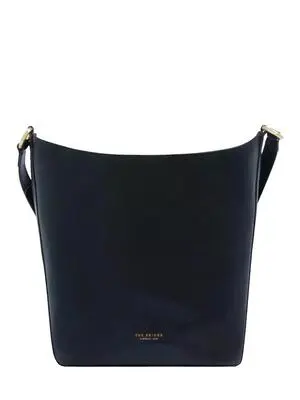 THE BRIDGE Soft Leather Bucket Bag - Black