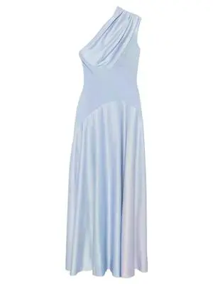 Solace London Gabriela One-shoulder Maxi Dress - Blue
