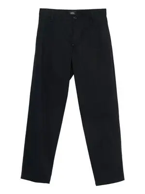 A.p.c. Straight-leg Cotton Trousers - Blue
