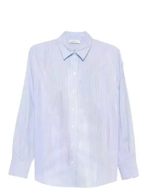 ANINE BING Striped Long-sleeve Shirt - Blue