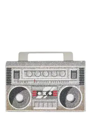 Judith Leiber Soft Boom Box Couture Shoulder Bag - Grey