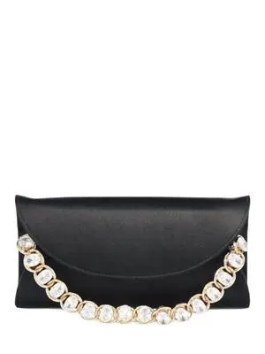 Judith Leiber Taylor Envelope Crystal-embellished Clutch Bag - Black