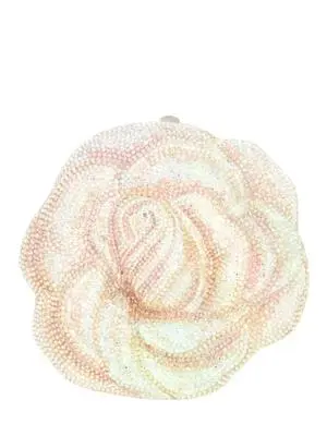 Judith Leiber Crystal Embellished Rose Clutch - Pink