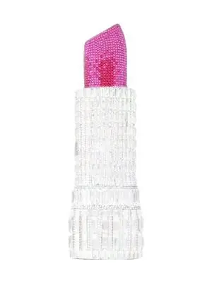 Judith Leiber Crystal Embellished Lipstick Clutch - White