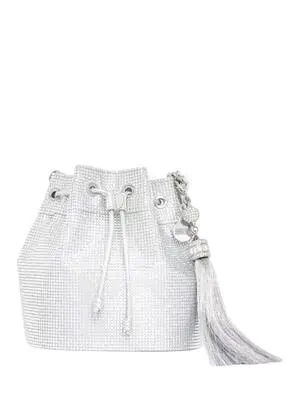 Judith Leiber Piper Crystal-embellished Tassel Tote Bag - Silver