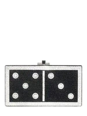 Judith Leiber Rectangle Crystal-embellished Clutch Bag - Black