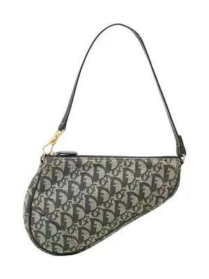 Dior Mini Saddle Pochette Shoulder Bag - Blue