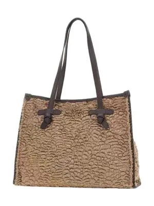 MARCELLA CLUB Animalier-pattern Shoulder Bag - Neutrals