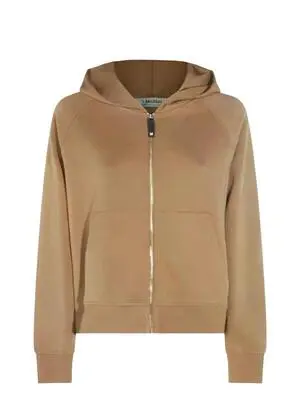 Max Mara S Max Mara Zip-Up Hoodie Neutrals