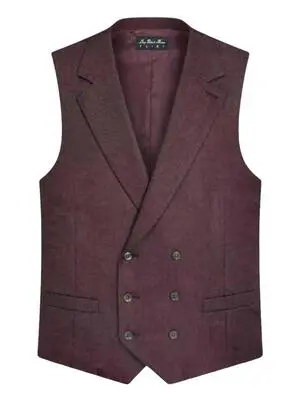 LUIGI BIANCHI MANTOVA Double-breasted Waistcoat - Red
