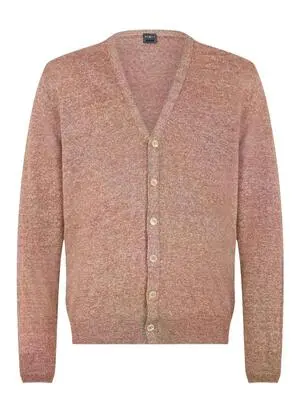 Fedeli V-neck Cardigan - Red