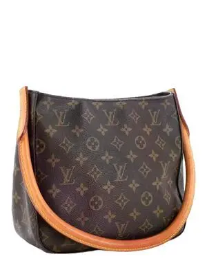 LOUIS VUITTON Monogram Canvas Mm Satchel Handbag - Brown