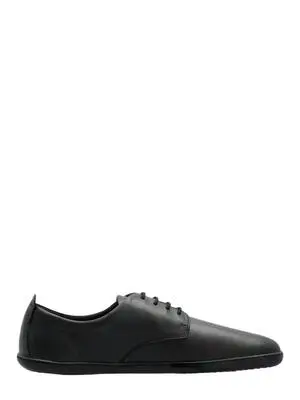 GROUNDIES Lace-up Leather Sneakers - Black