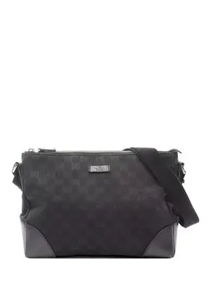 Gucci Gg Canvas Crossbody Bag - Black