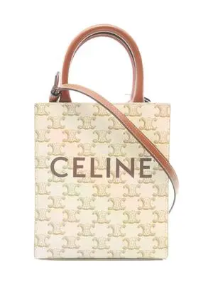 Celine Triomphe Canvas Handbag - Neutrals