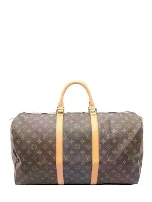 LOUIS VUITTON Keepall 50 Monogram Bag - Brown