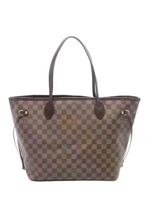 LOUIS VUITTON Neverfull Mm Damier Ebene Tote Bag - Brown