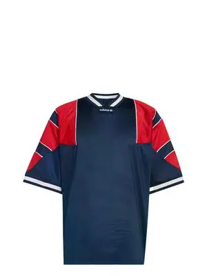 Adidas Mesh Panelled V-neck T-shirt - Blue