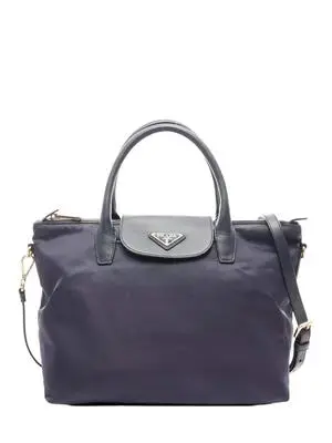 Prada Tessuto Saffiano Handbag - Blue