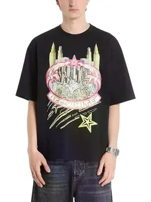 Off-White Big Frame World Skate Graphic-print T-shirt - Black
