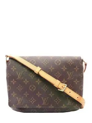 LOUIS VUITTON Monogram Musette Tango Shoulder Bag - Brown