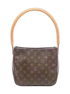 LOUIS VUITTON Monogram Canvas Looping Tote Bag - Brown