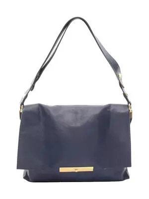 Celine Blade Leather Shoulder Bag - Blue