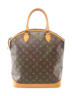 LOUIS VUITTON Lockit Vertical Monogram Canvas Tote Bag - Brown