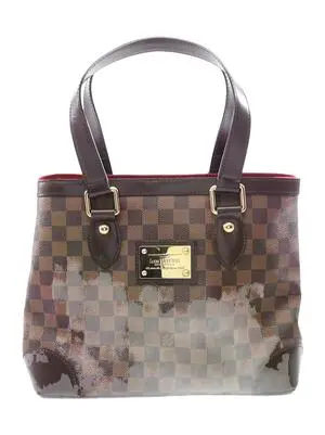 LOUIS VUITTON Damier Ebene Hampstead Pm Tote Bag - Brown