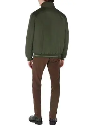 Roberto Cavalli High-neck Zip-up Jacket - Green
