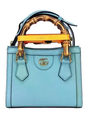 Gucci Diana Bamboo Tote Bag - Blue