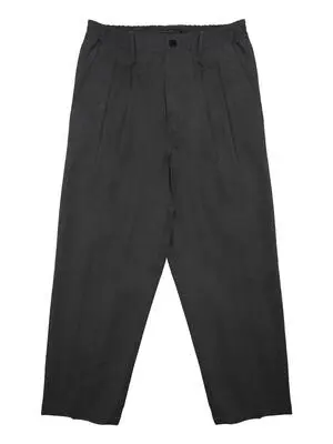 LOW BRAND Pleated Elasticated-waist Trousers - Grey