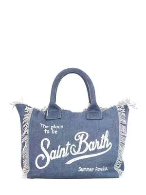 MC2 SAINT BARTH Logo-print Tote Bag - Blue