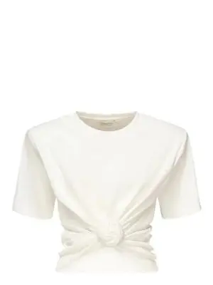 MAGDA BUTRYM Magda Butrym T-shirt With Pleated Details